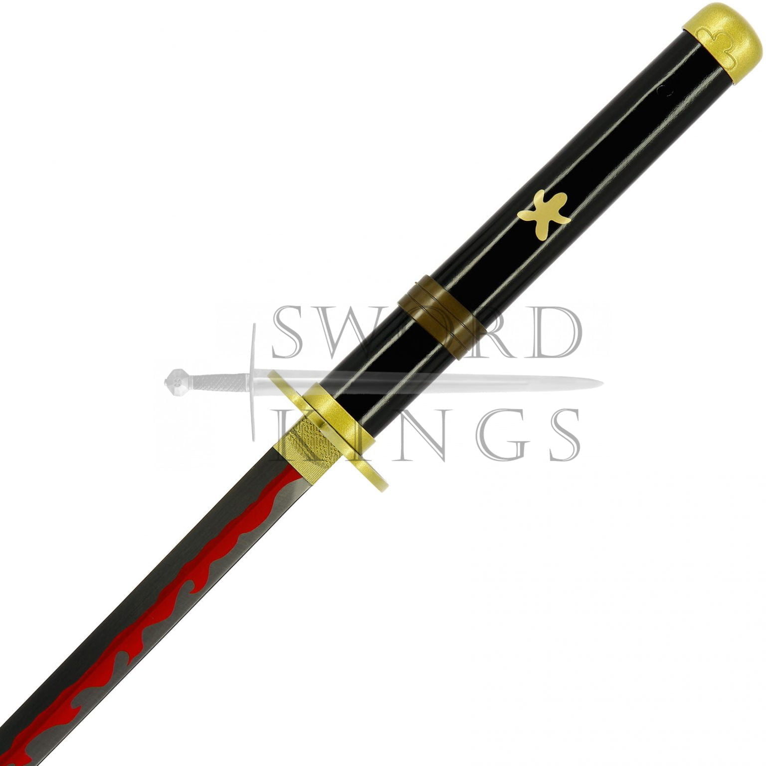 One Piece Black and Gold Roronoa Zoro’s Black “Enma Katana” - Sword Kings