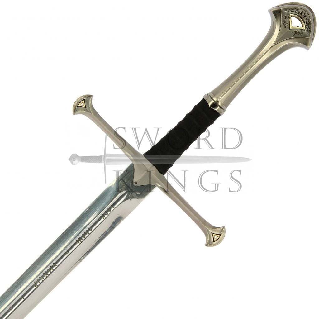 Lord Of The Rings Deluxe Anduril Metal Sword in sheath on Plaque ...