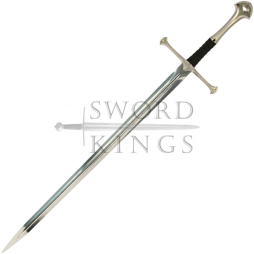 Lord Of The Rings Deluxe Anduril Metal Sword in sheath on Plaque ...