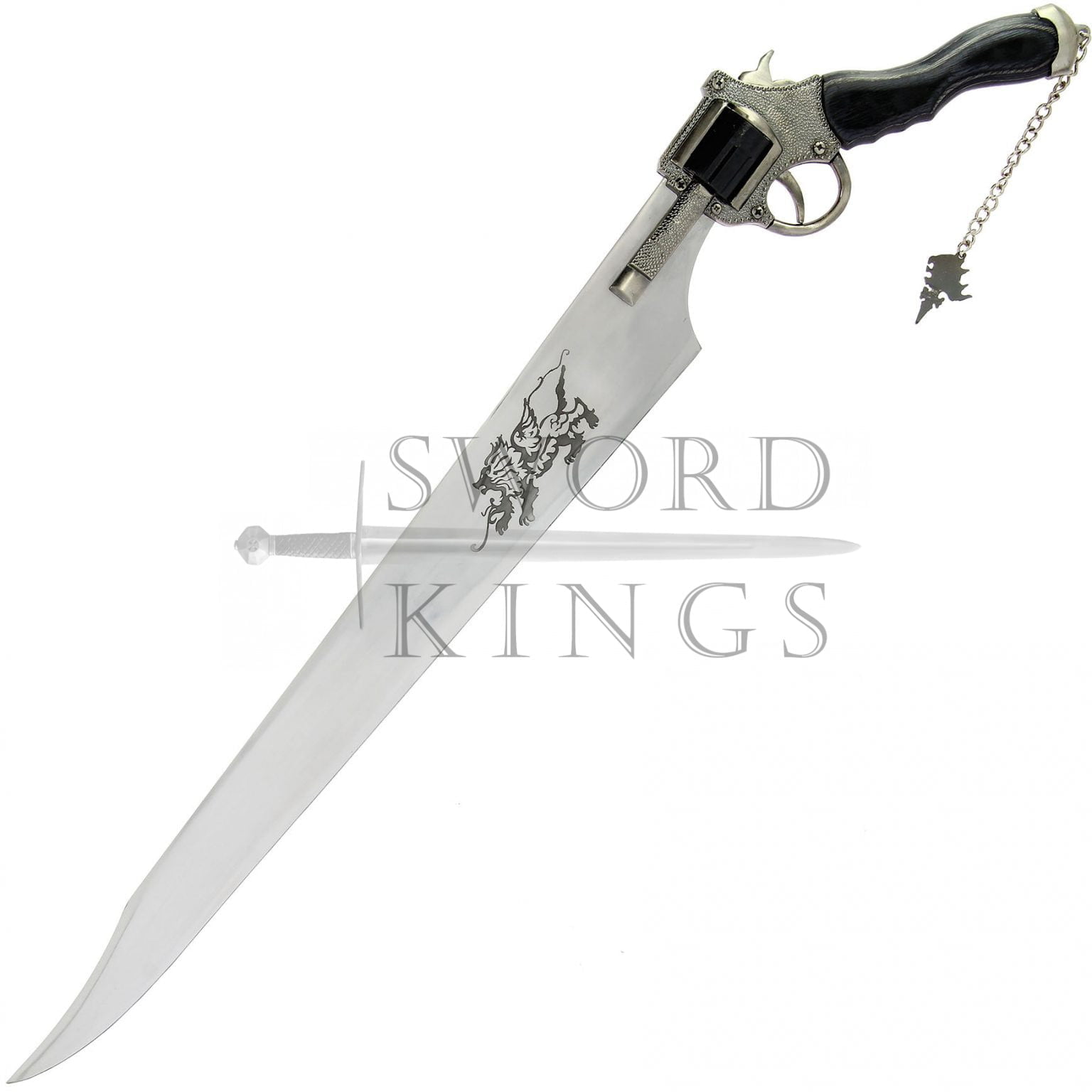 Final Fantasy XIII Squall Leonhart Metal Gun blade with sheath Non ...