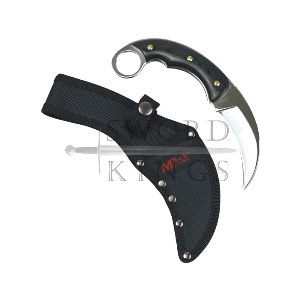 Karambit Pakkawood Handle with Chrome Blade - Sword Kings